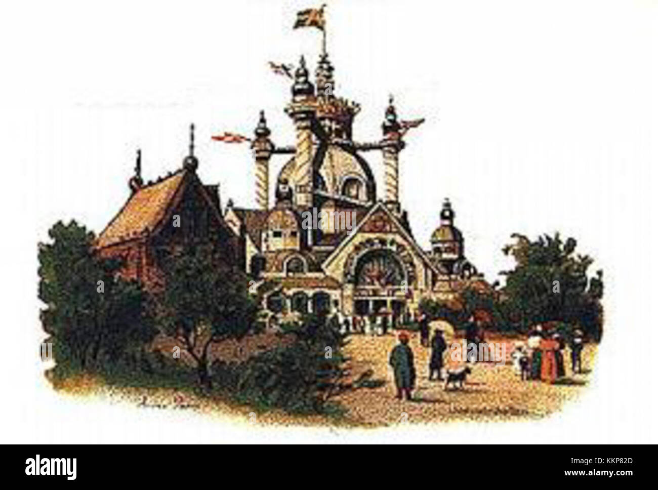 Advert 1897 utst sthlm Stock Photo - Alamy