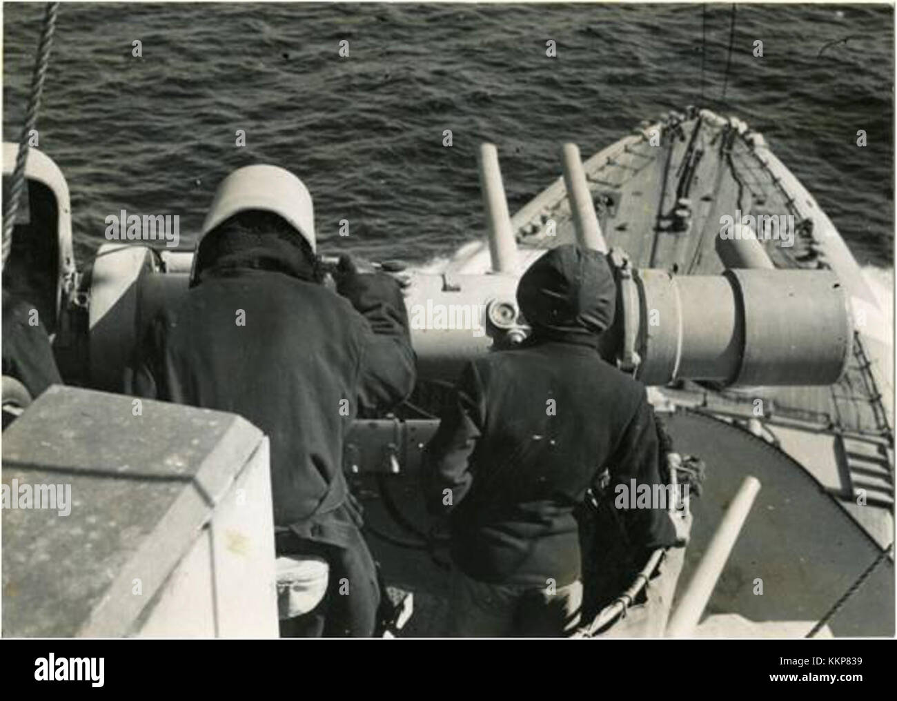 A historical photograph or illustration showing a target practice or ...