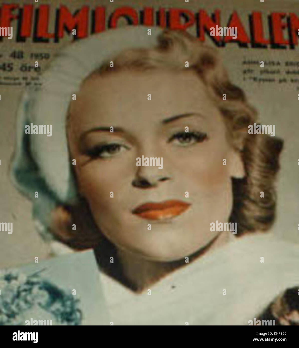 Portrait of Annalisa Ericson, Swedish actress known for her work in ...