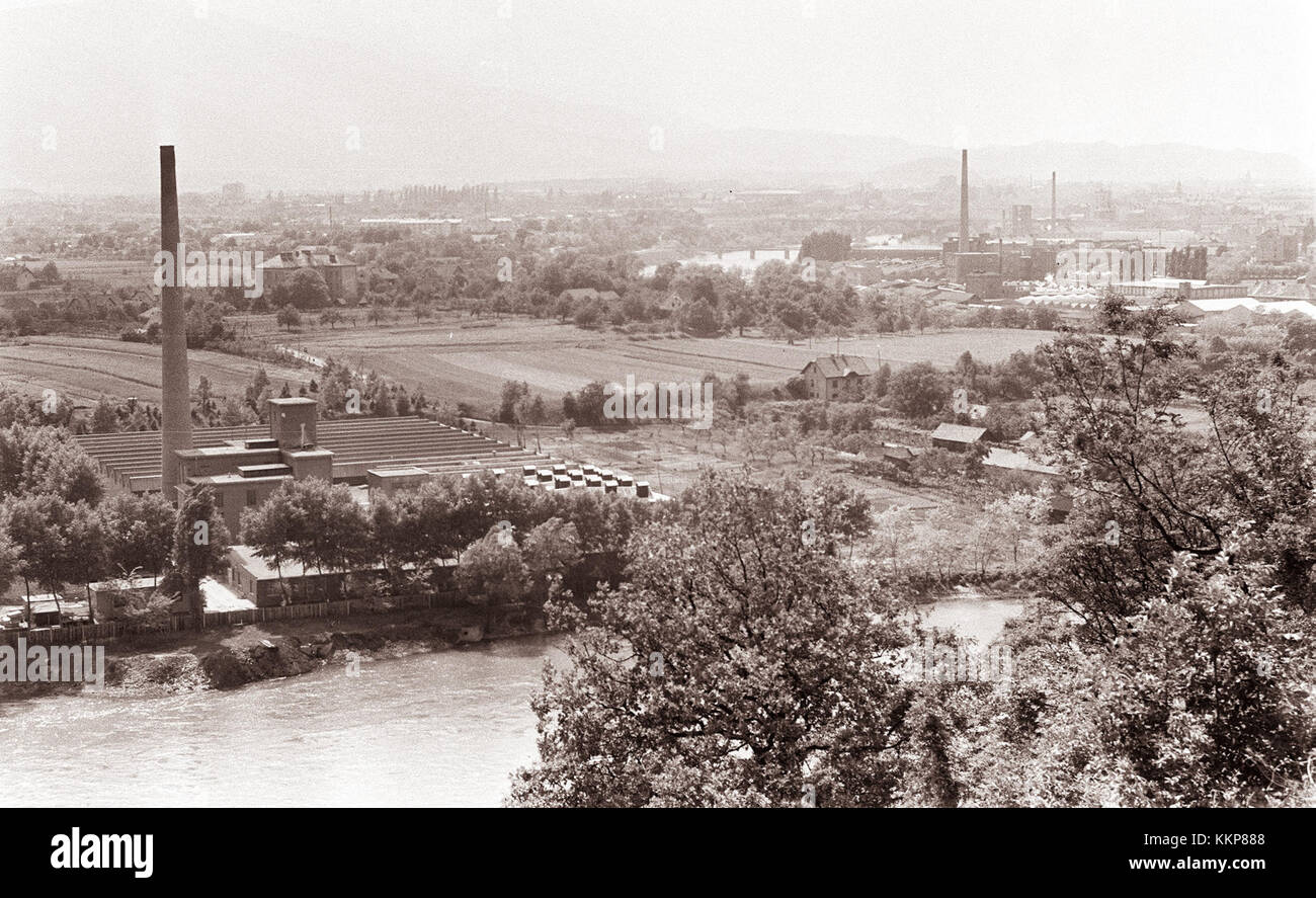 Tovarna Svila was a prominent silk factory in 1961, showcasing ...
