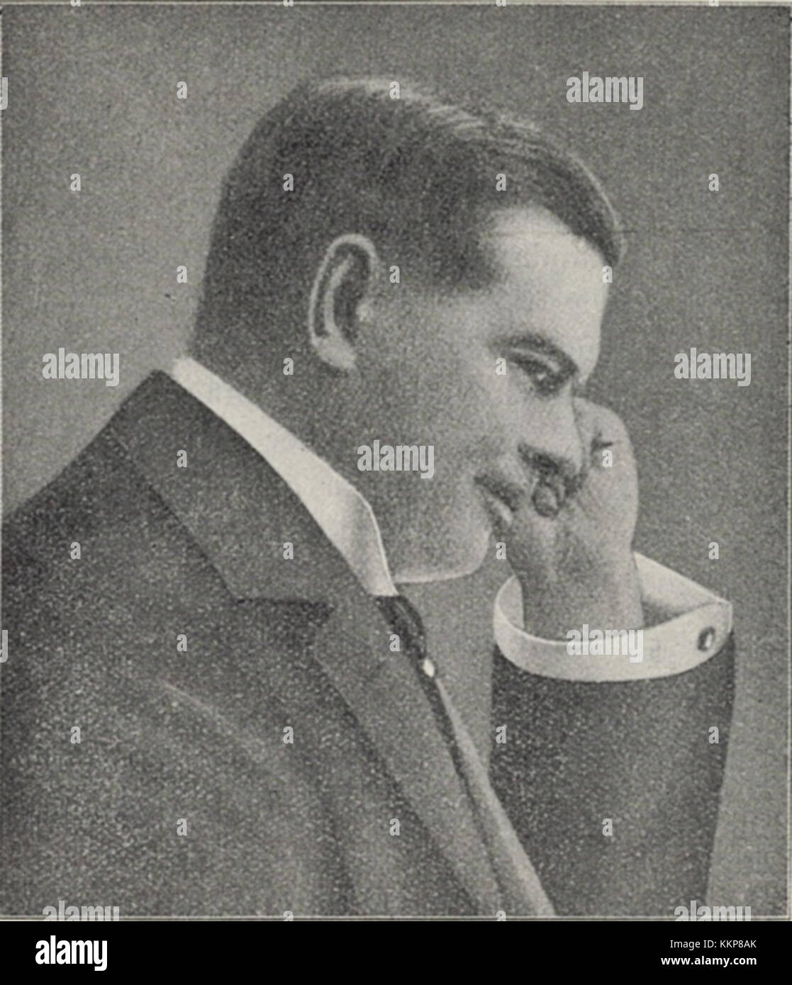 A historical portrait of Charles Urban, possibly an influential figure ...