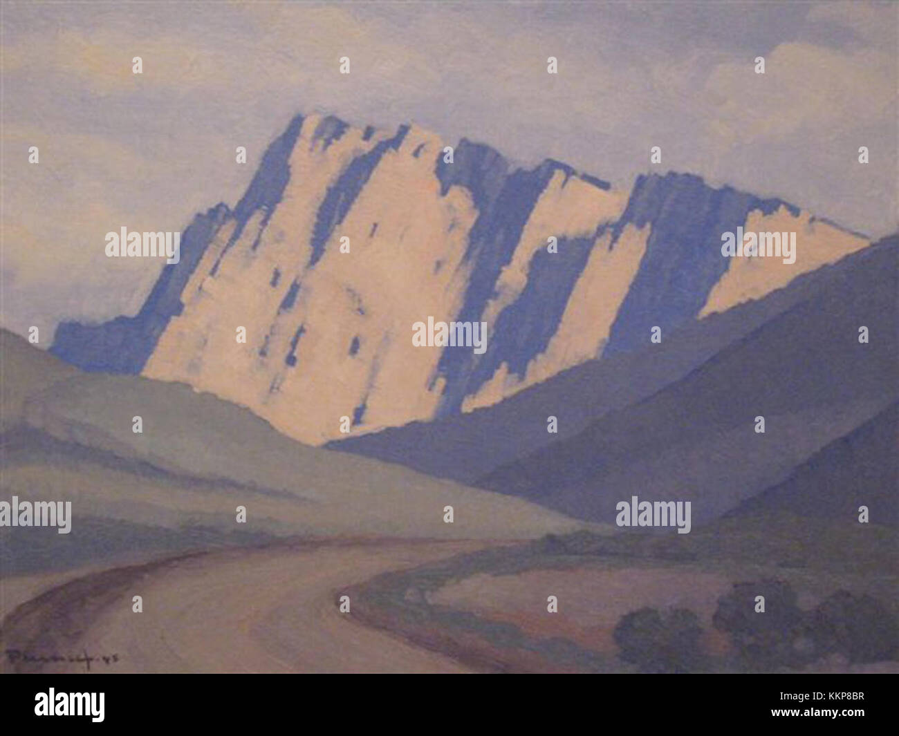 This 1945 painting by South African artist Pierneef depicts the ...