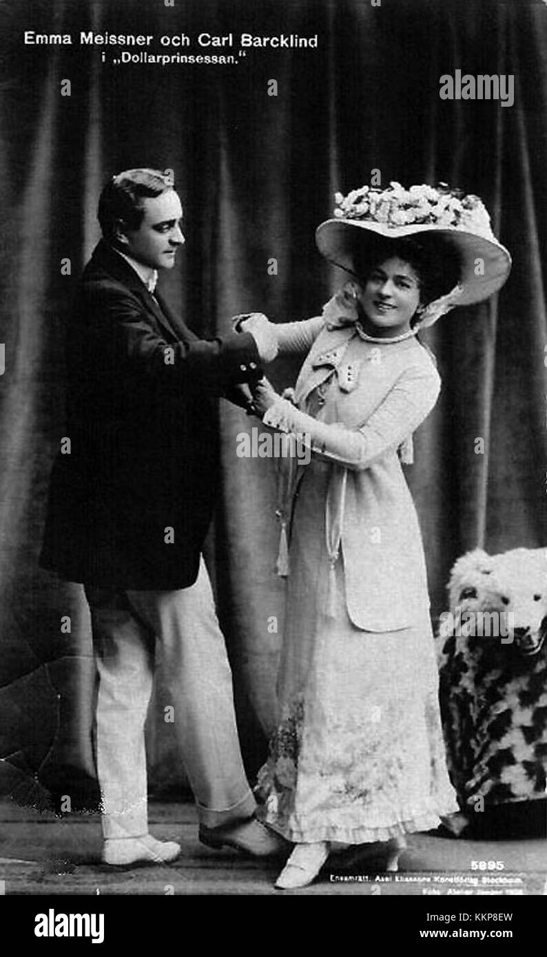 Emma Meissner and Carl Barcklind's performance in Dollarprinsessan, a ...