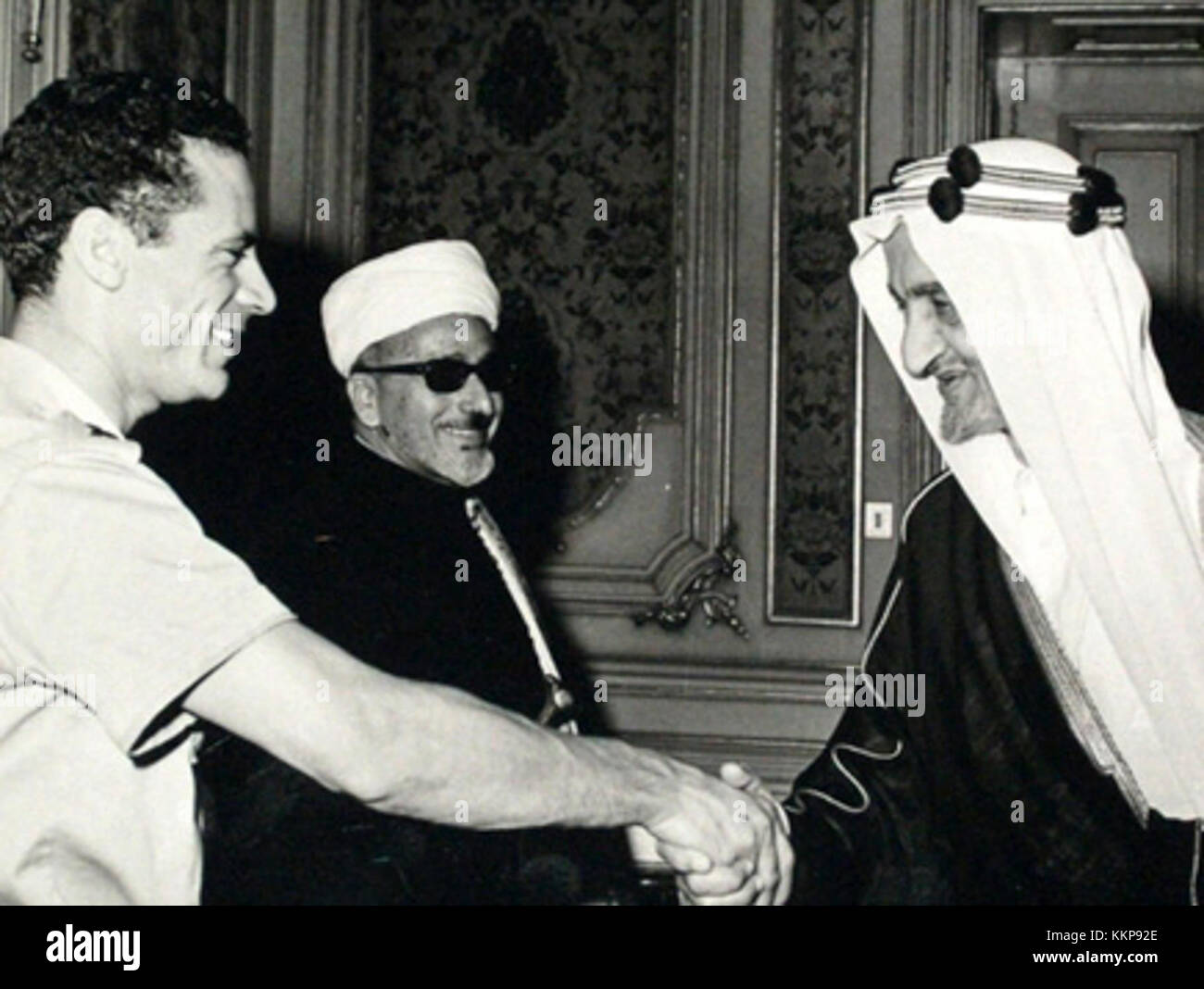 This photograph from the 1970s captures King Faisal of Saudi Arabia ...