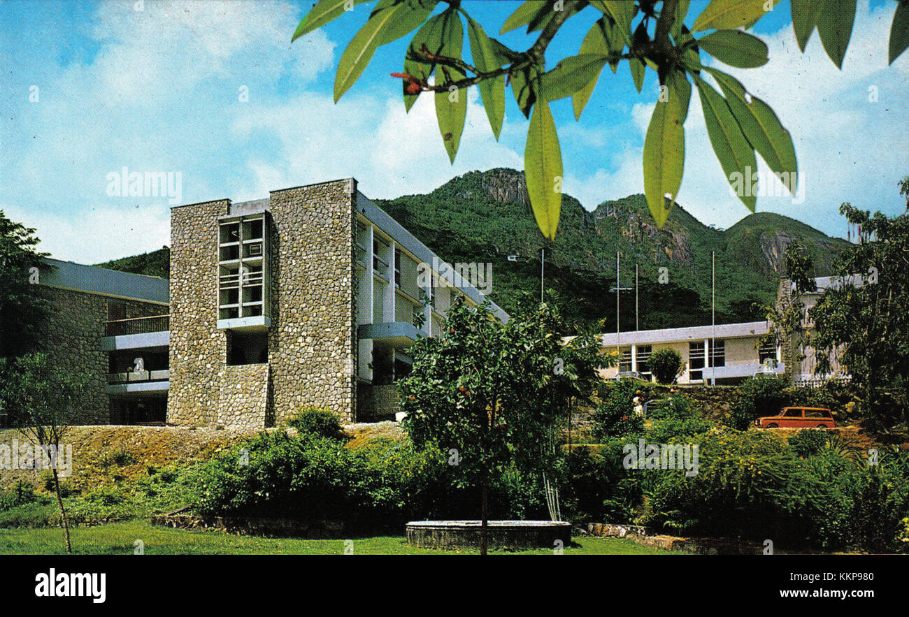 The National House in Victoria, Seychelles, is a notable building ...