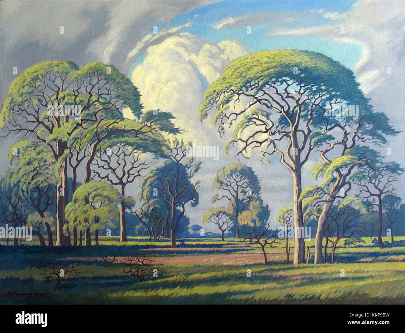 This artwork by South African artist Jacobus Hendrik Pierneef ...