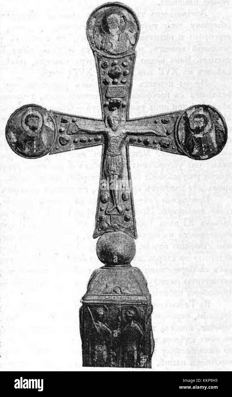 This procession cross, originating from Nikortsminda, is a significant ...