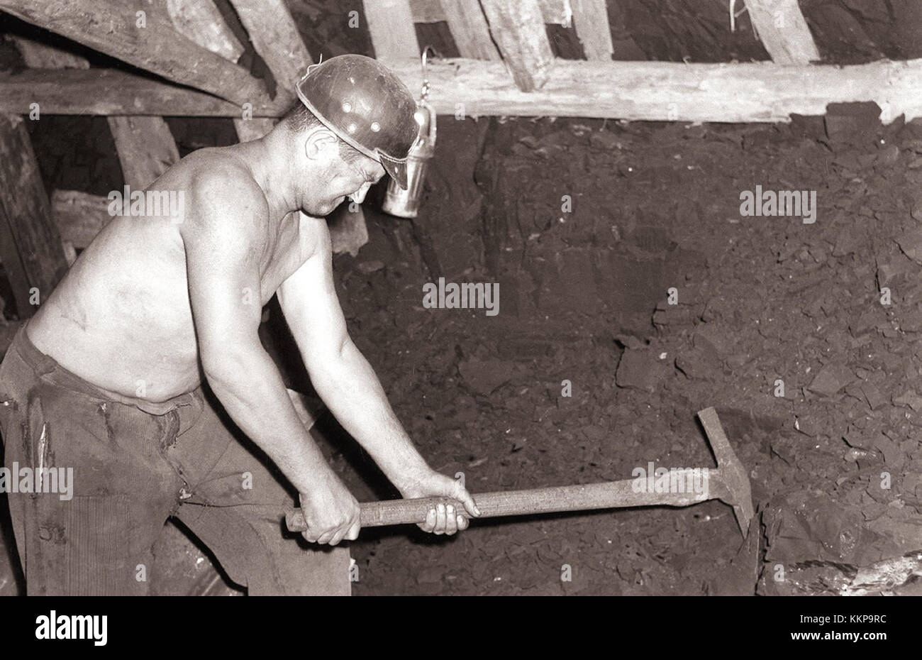 A photograph from Rudnik Velenje, a coal mine in Slovenia, taken in ...