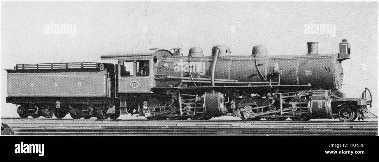 The SAR Class MB 1602 is a steam locomotive, featuring a 2-6-6-0 wheel ...
