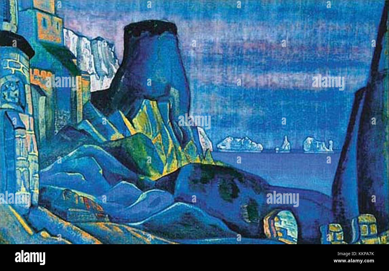 Tristan and Isolde is a piece of art by Nicholas Roerich, depicting a ...