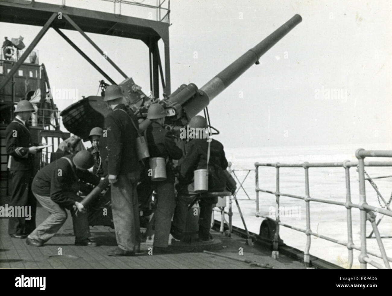 The 7.5 cm gun on the Icebreaker Ymer is a piece of artillery mounted ...