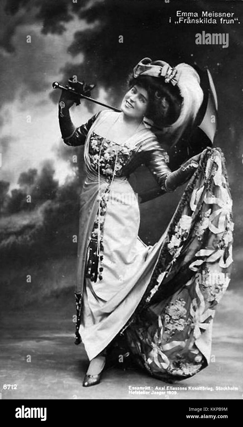 A portrait of Emma Meissner, a notable figure from 1909, capturing her ...