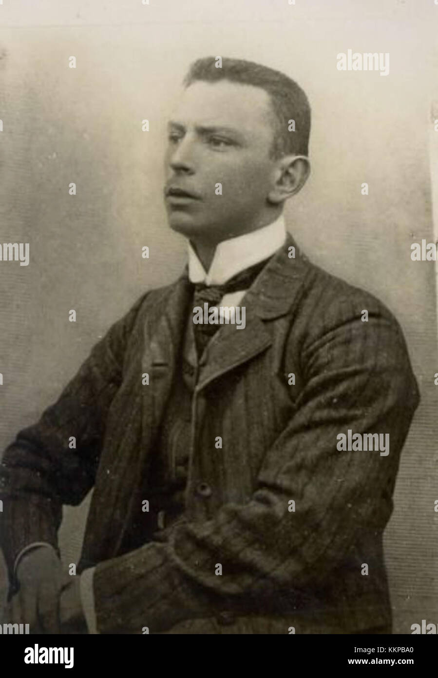 A portrait of Josip Cerk, a Croatian sculptor known for his ...