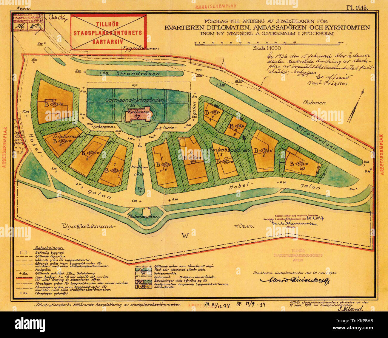 Diplomatstaden, located in Stockholm, Sweden, was planned in 1934 as a ...