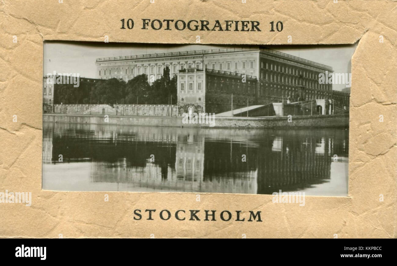 This photograph taken in Stockholm during the 1930s captures an iconic ...