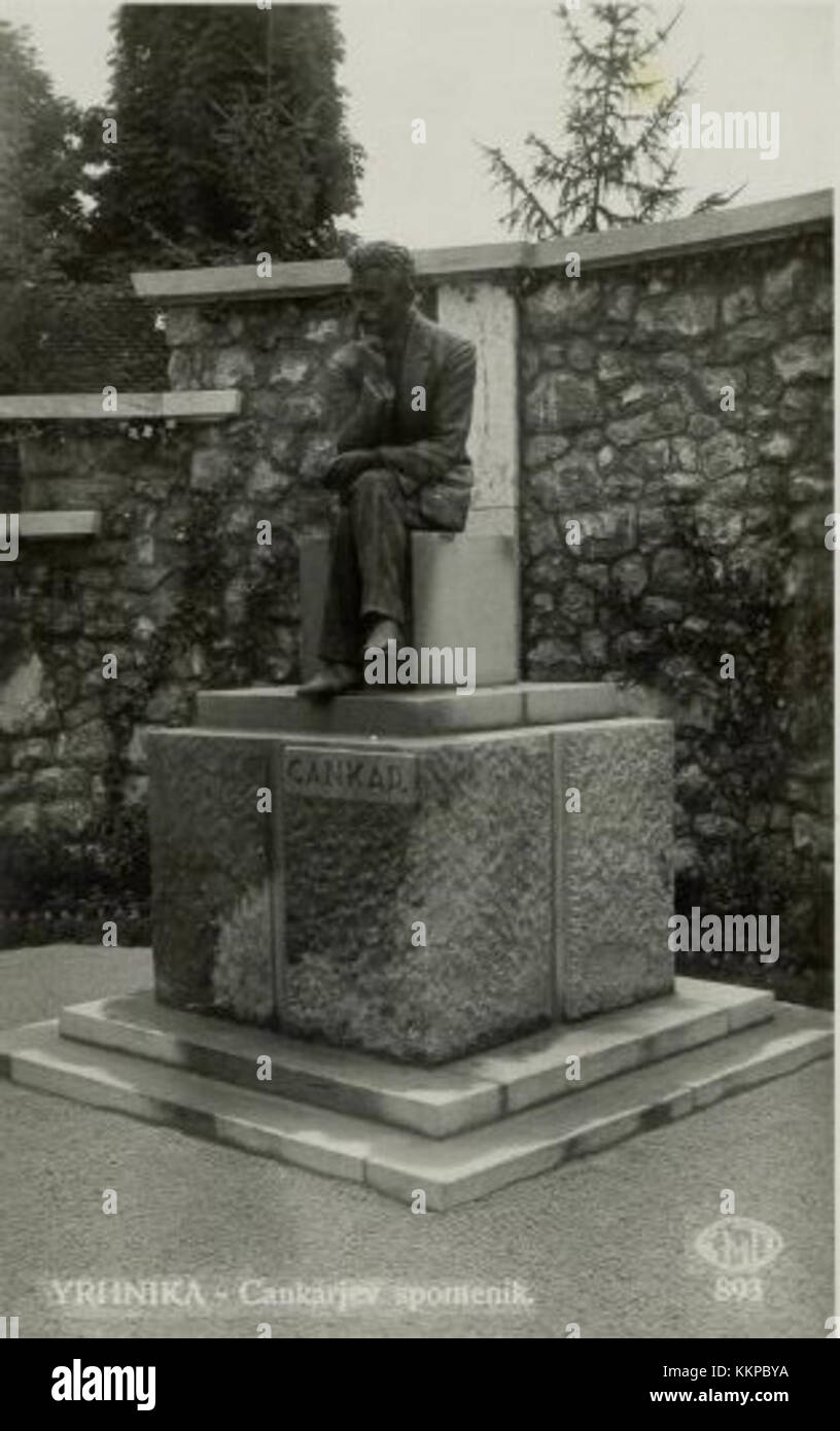 The Ivan Cankar Monument, erected in the 1930s, honors the famous ...