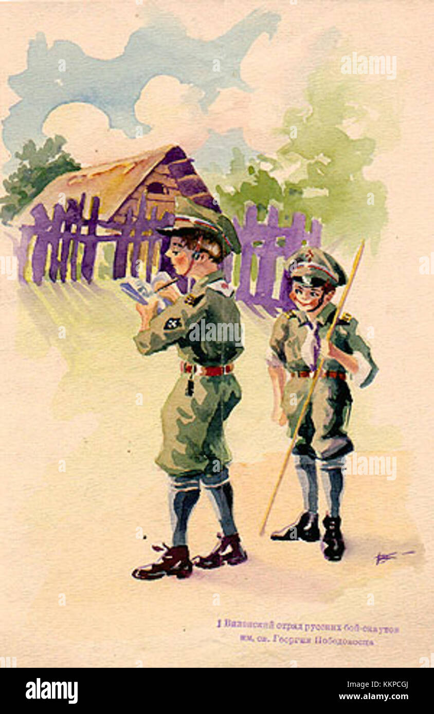 Russian scouts hi-res stock photography and images - Alamy