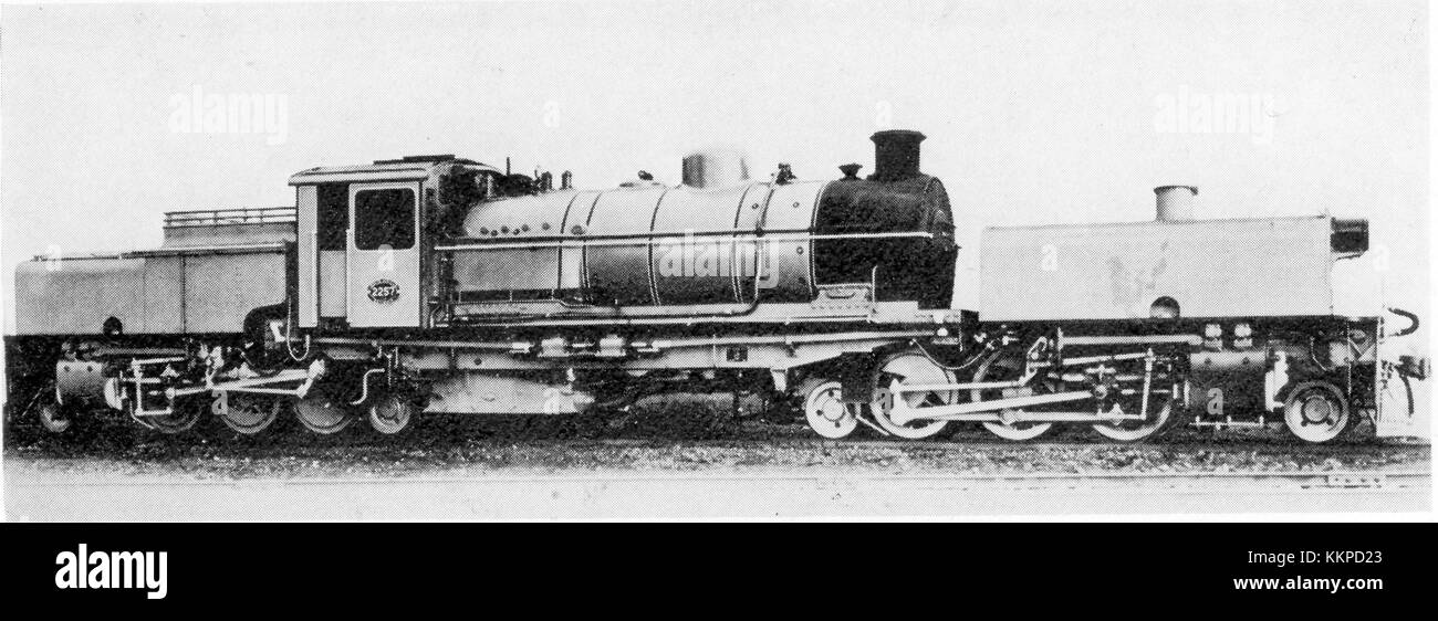 A photograph of the SAR Class GDA 2257, a type of steam locomotive ...