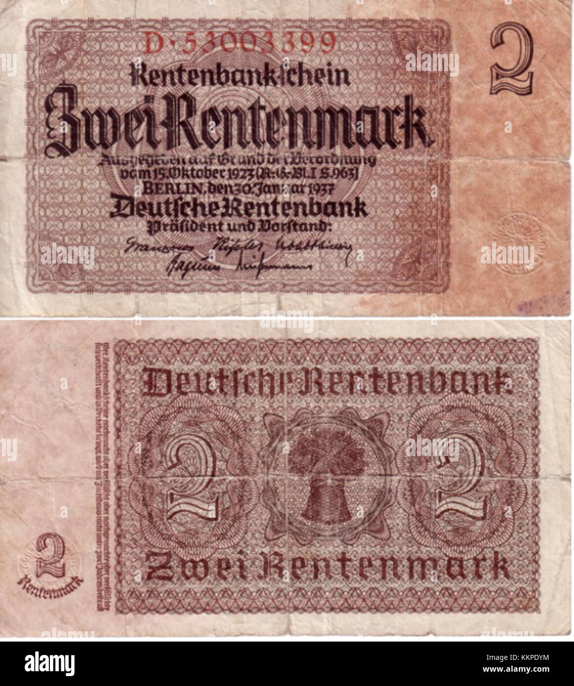 Rentenmark hi-res stock photography and images - Alamy