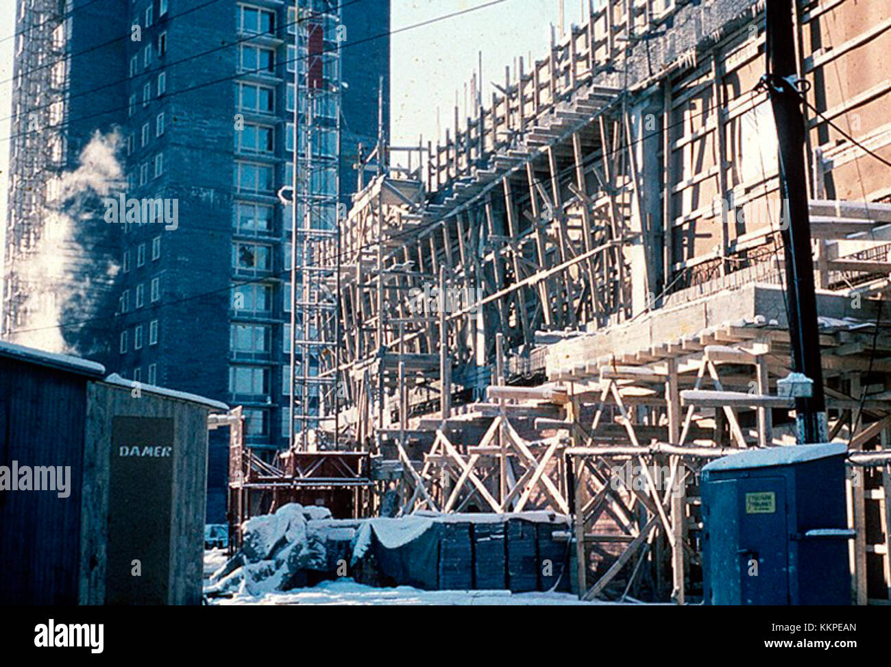 Farsta Centrum, photographed in 1959, is a notable commercial and ...