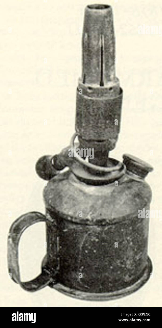 An early blowtorch is a tool used in industrial and construction work ...