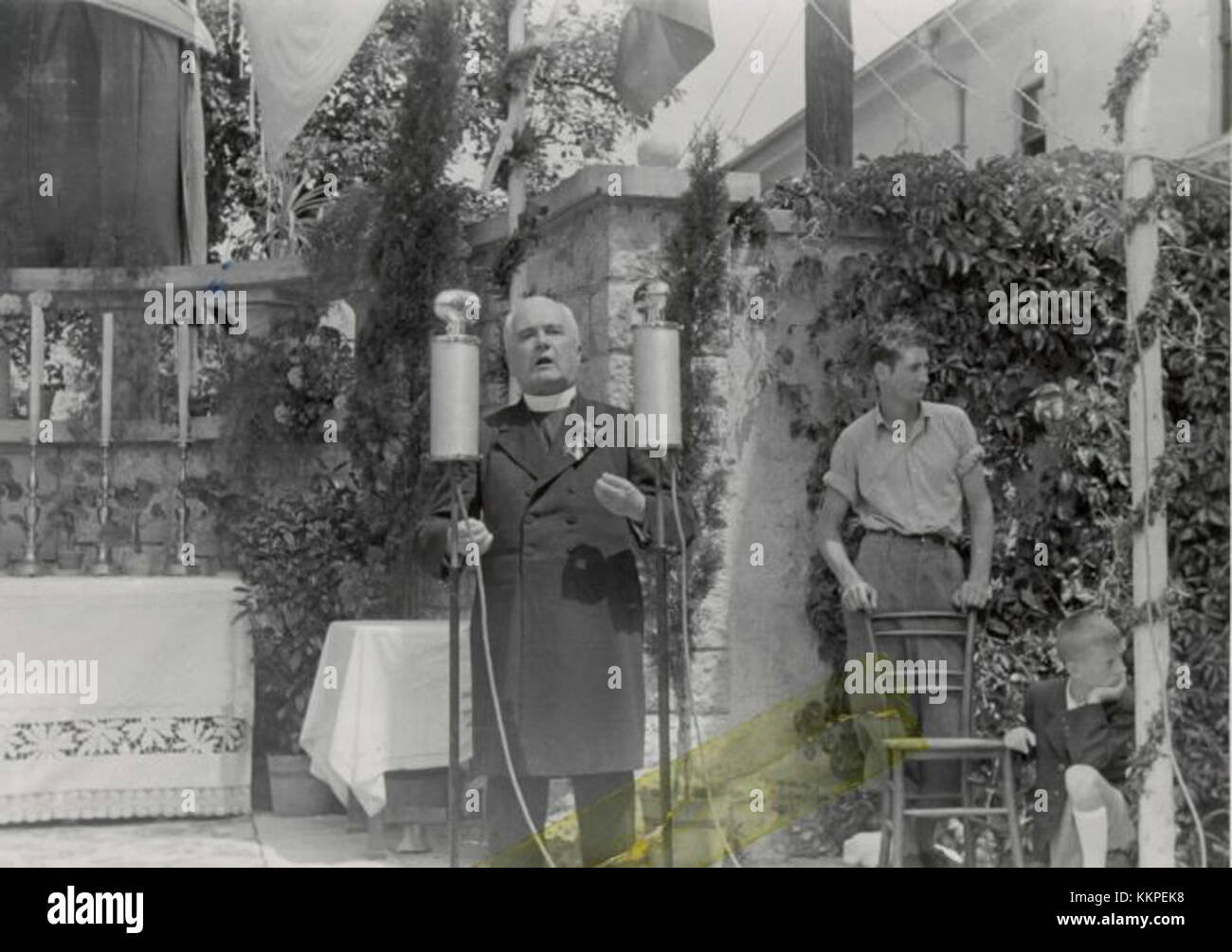 Franc Ksaver Lukman, a well-known artist, is captured in this image ...