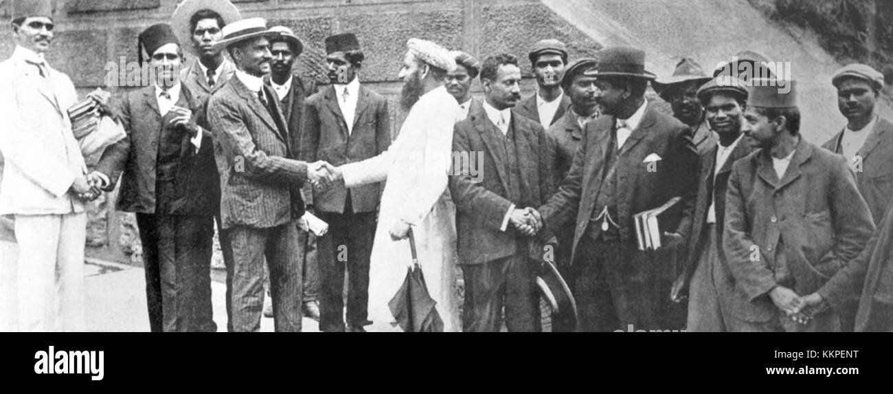 This historic photograph shows Mahatma Gandhi near a prison, reflecting ...
