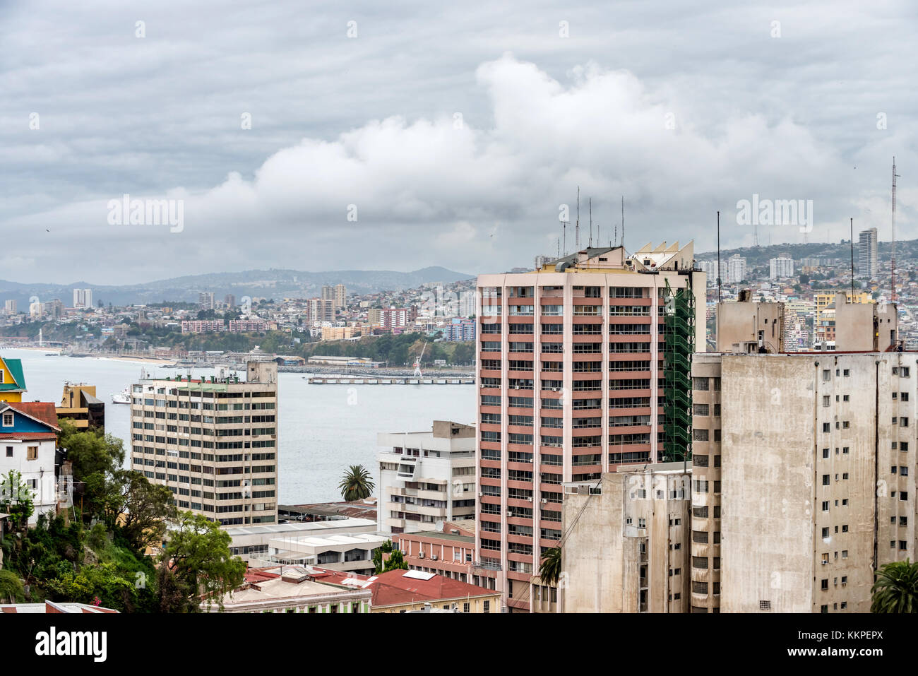 Street scene in Valparaiso, Chile Stock Photo - Alamy