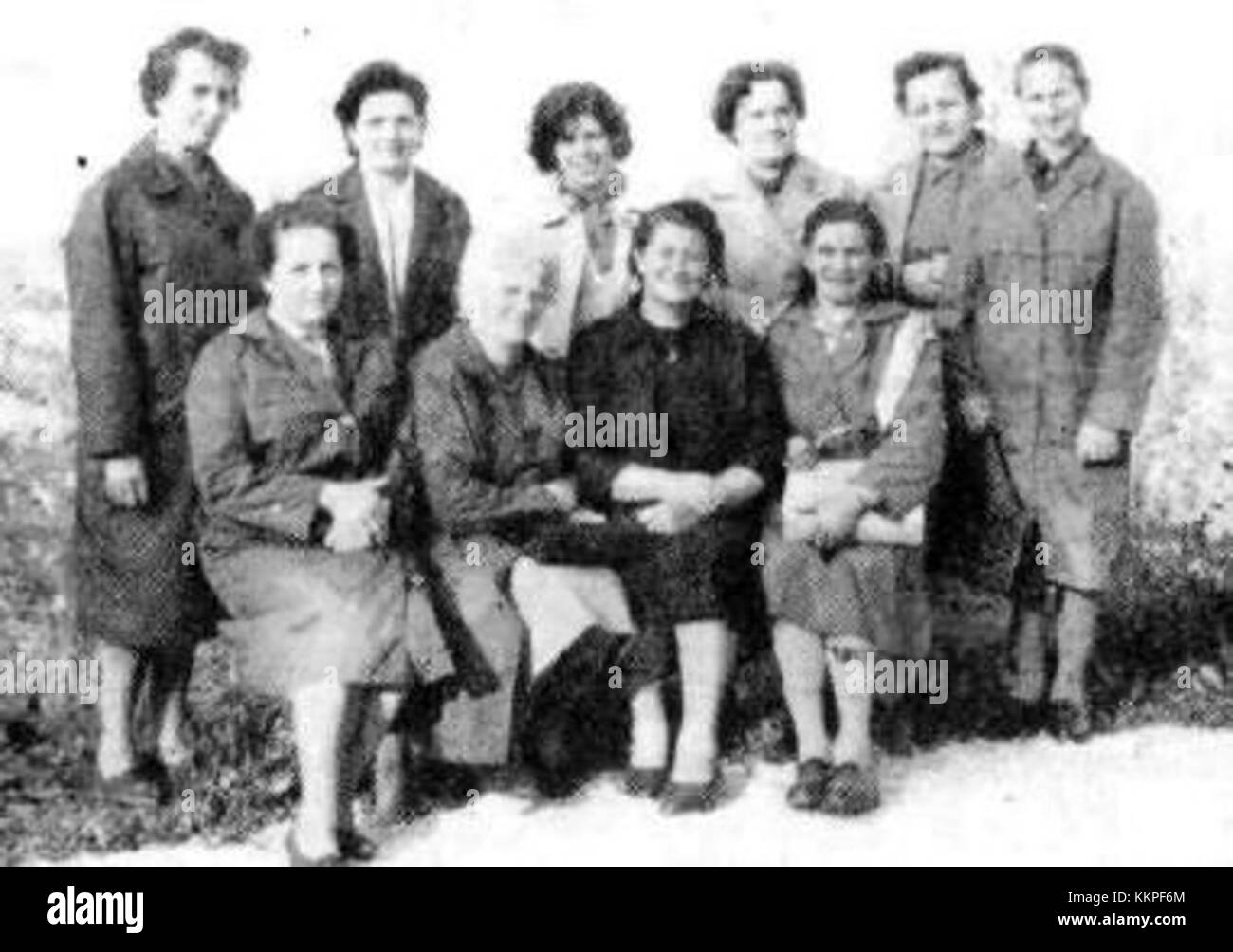 This image depicts prisoners who were interned at the Ravensbrück and ...