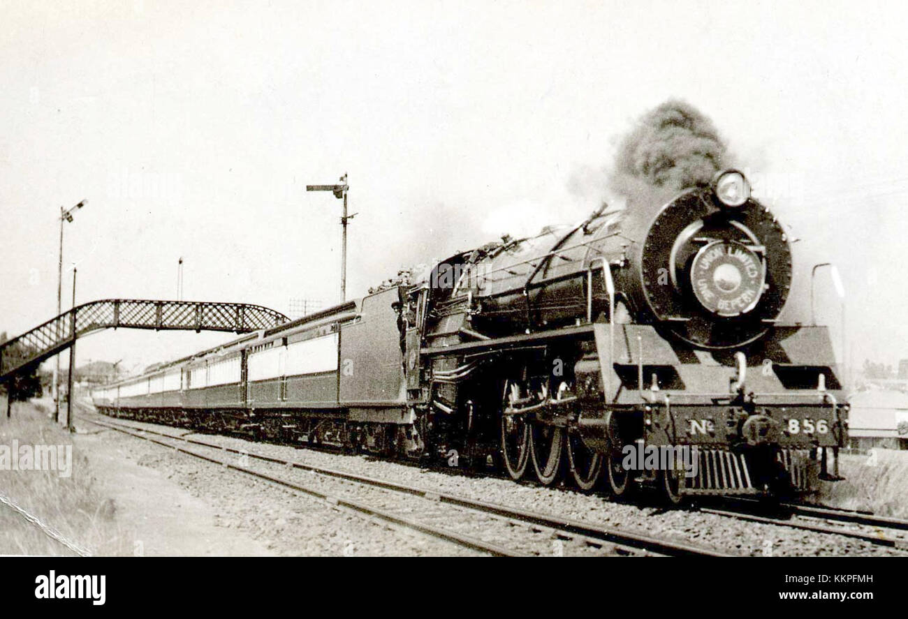 The SAR Class 16E 856 is a South African steam locomotive with a 4-6-2 ...