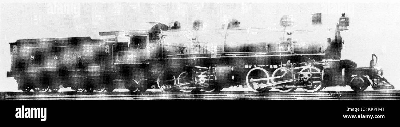 The SAR Class MG 1628 is a steam locomotive designed with a 2-6-6-2 ...