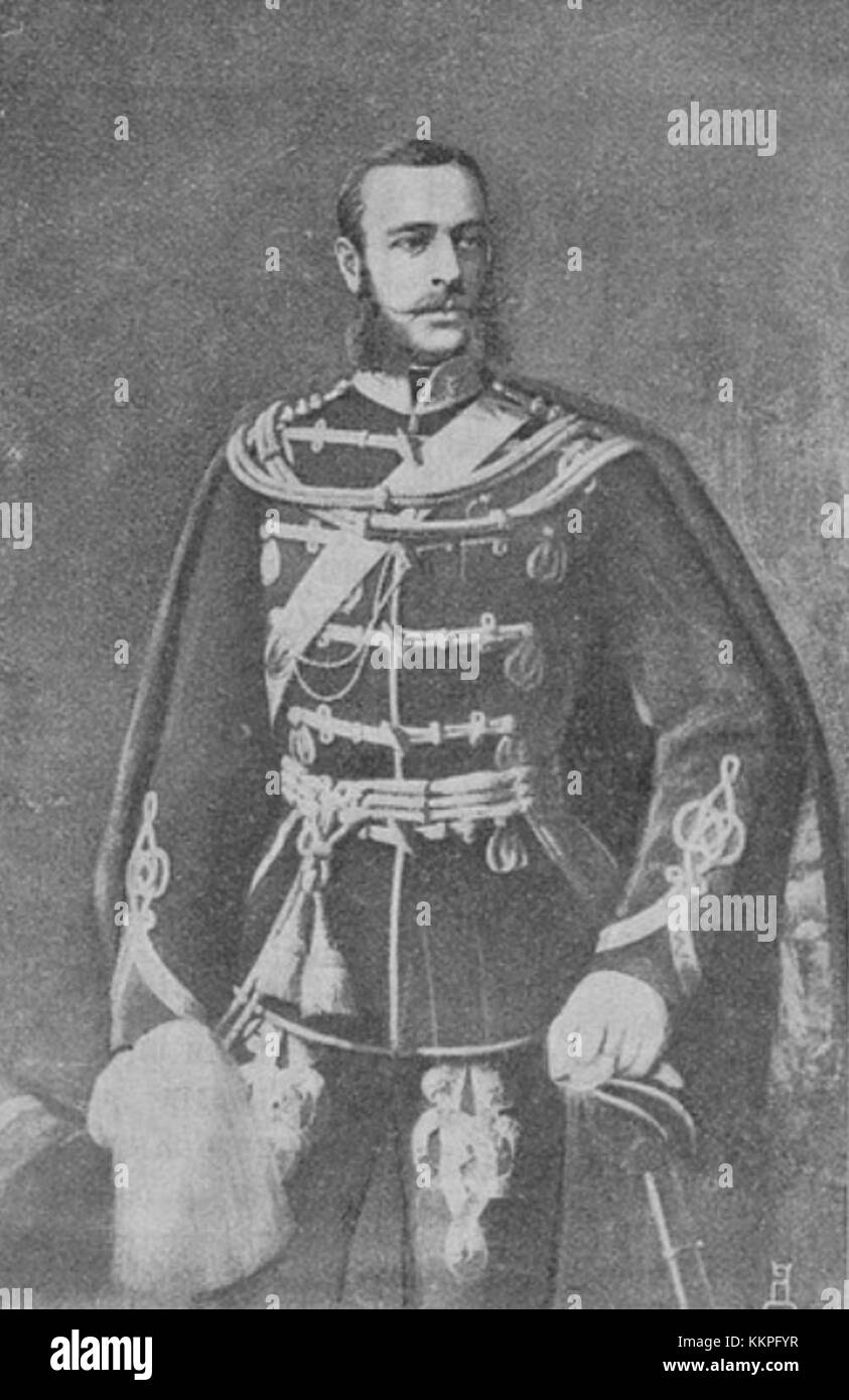 Skobelev as a poruchik Stock Photo - Alamy