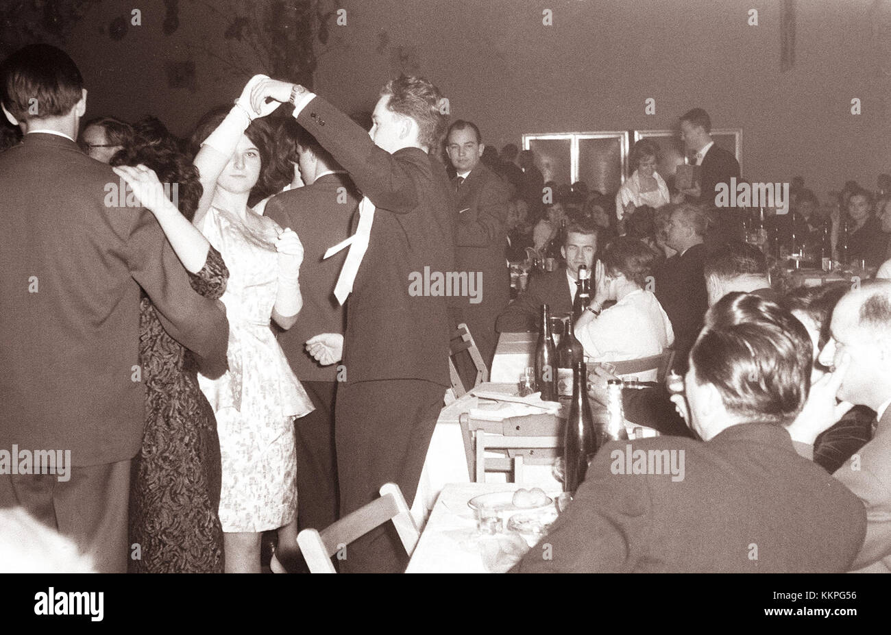 This photograph captures the 1962 high school graduation dance ...