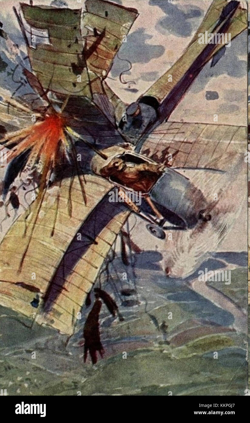 This postcard commemorates the aerial achievement of Pyotr Nesterov, a ...