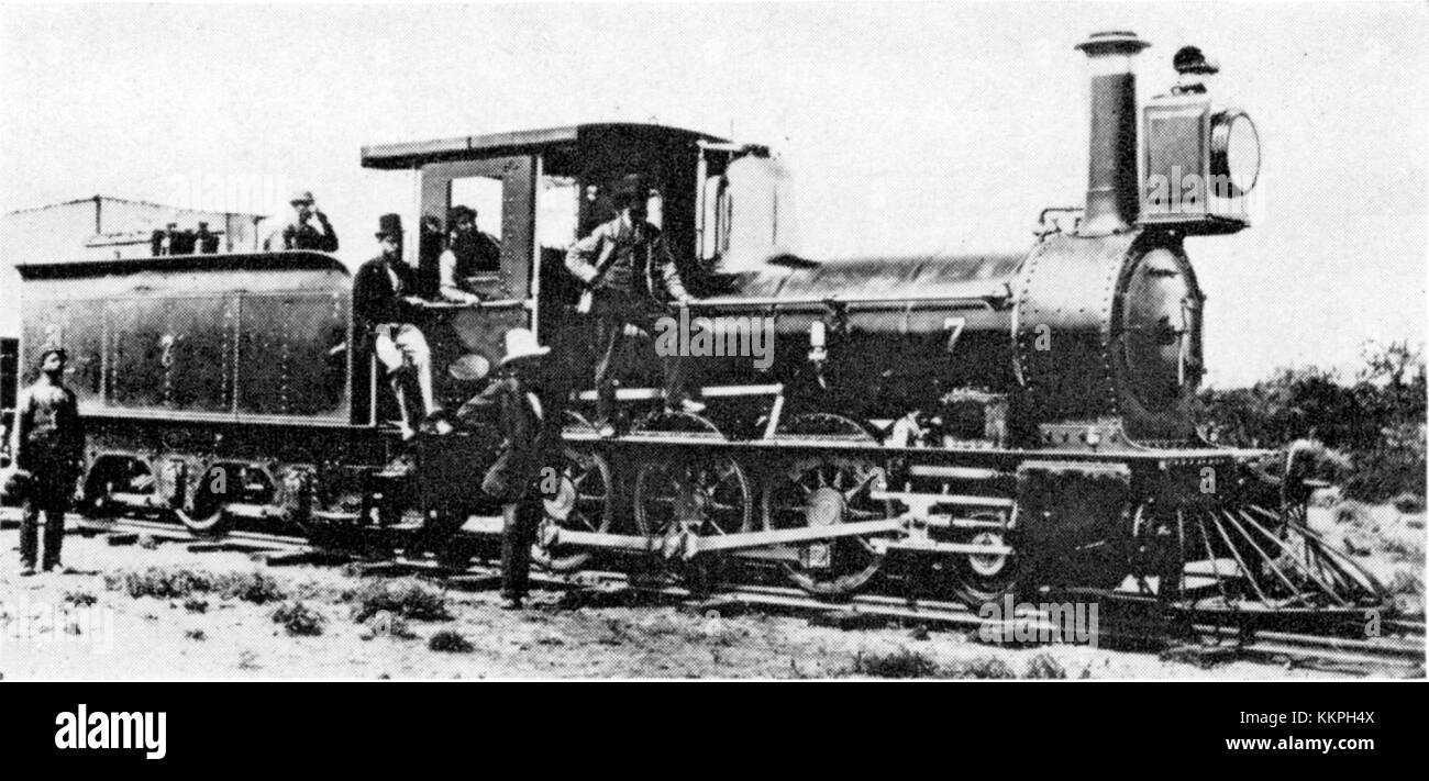 The CGR 1st Class 2-6-0 locomotive, built in 1876 by the Baldwin ...
