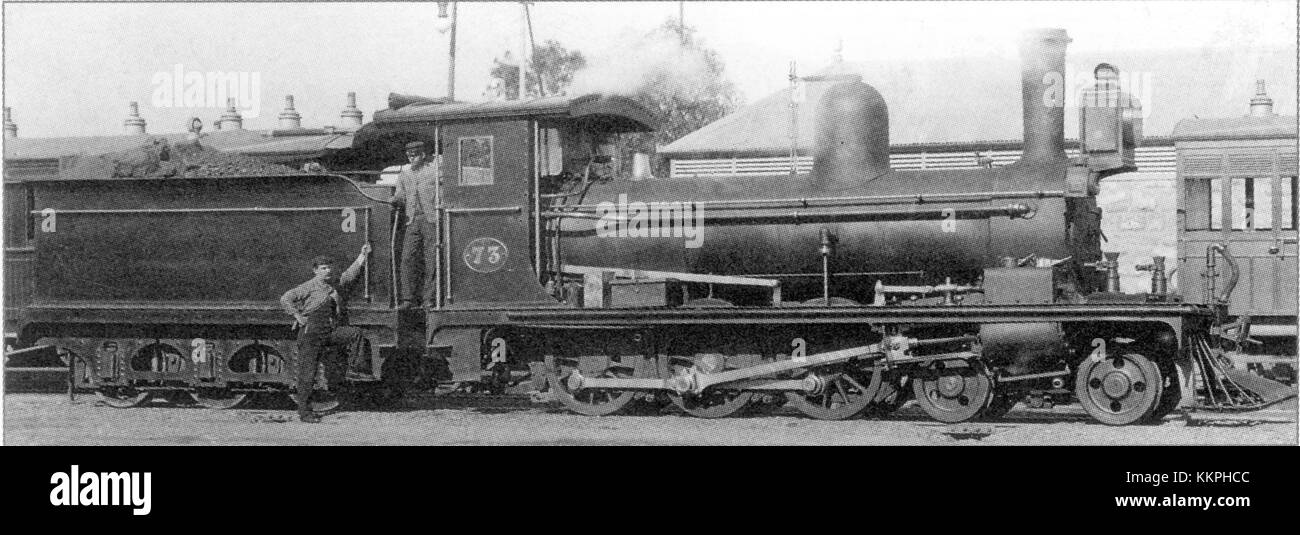 The CGR 4th Class 4-6-0 locomotive no. W73 Joy was built in 1882 and ...