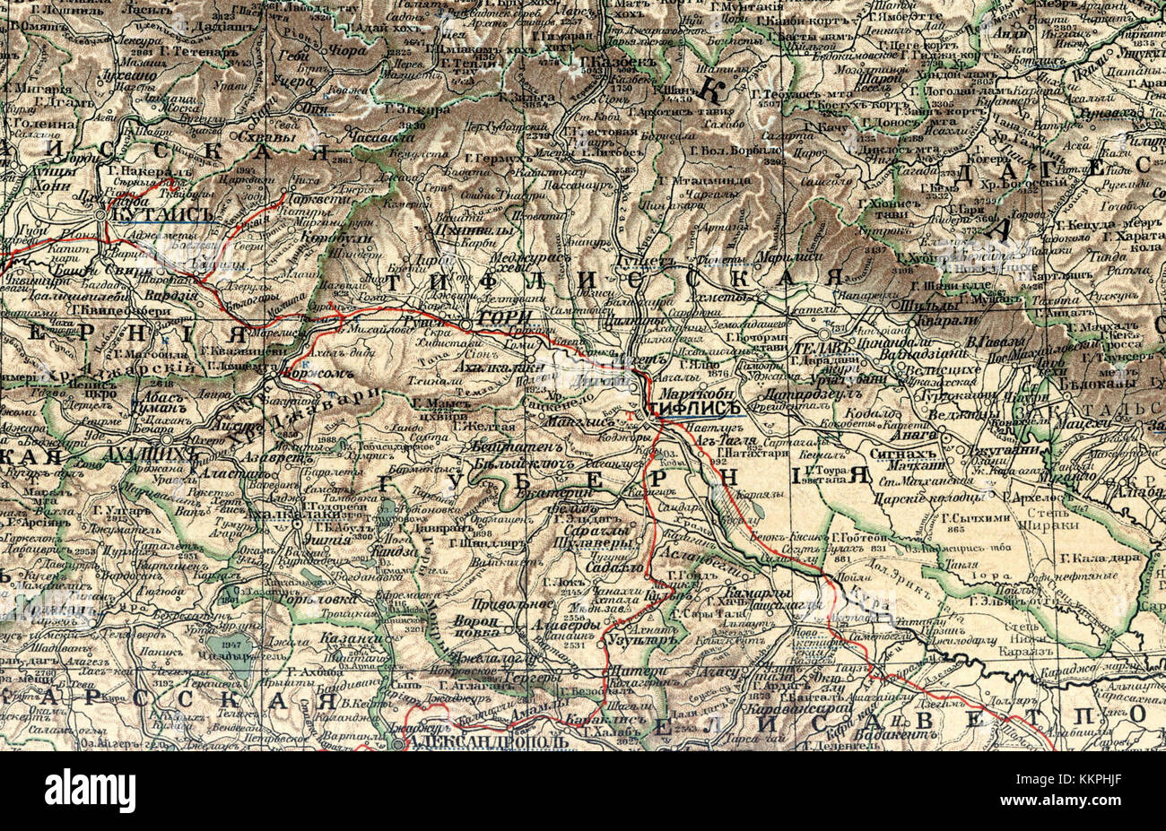 The Tiflis Governorate, a historical administrative division of the ...