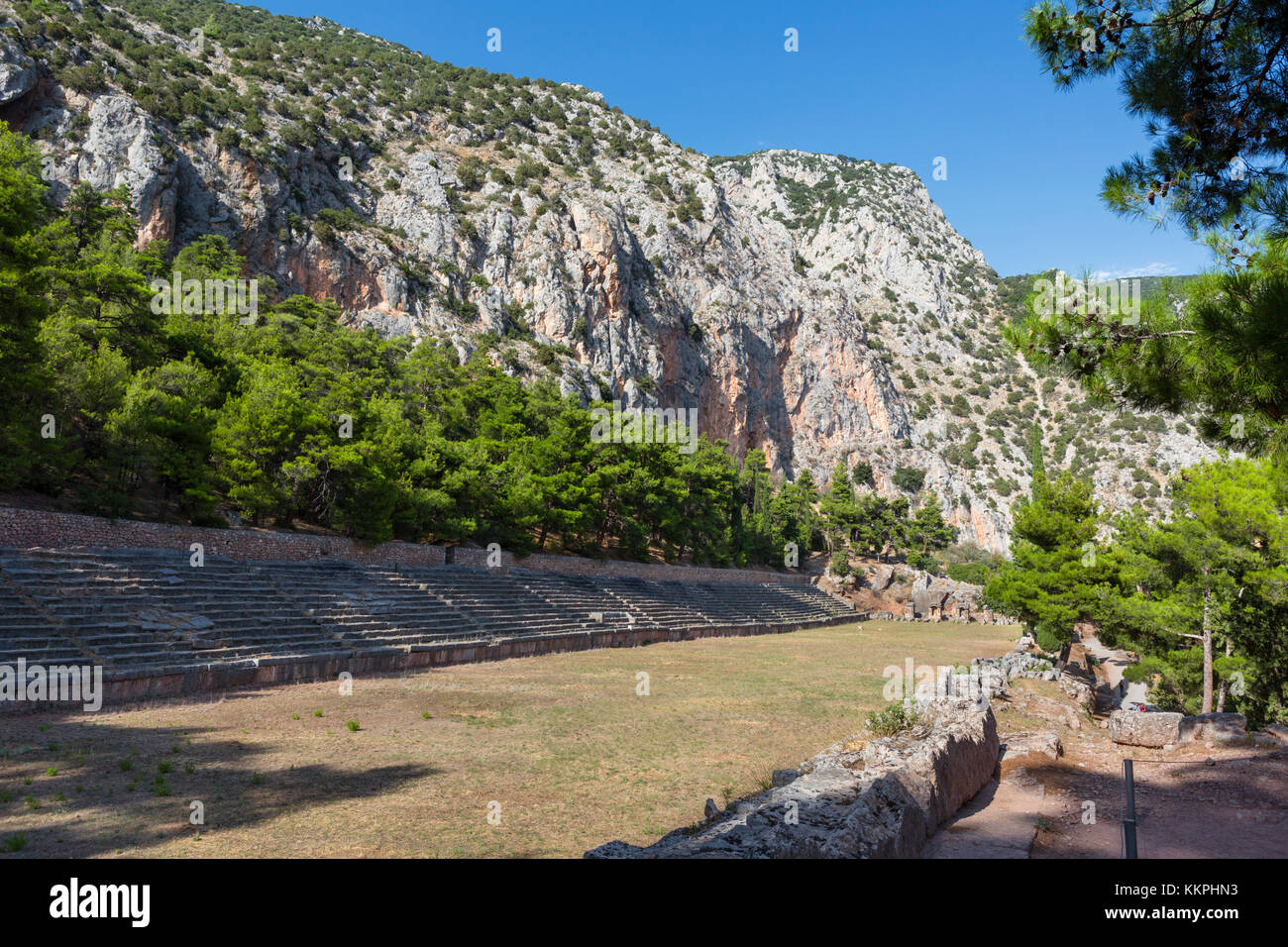 The ancient Stadium at Delphi, Greece Stock Photo - Alamy
