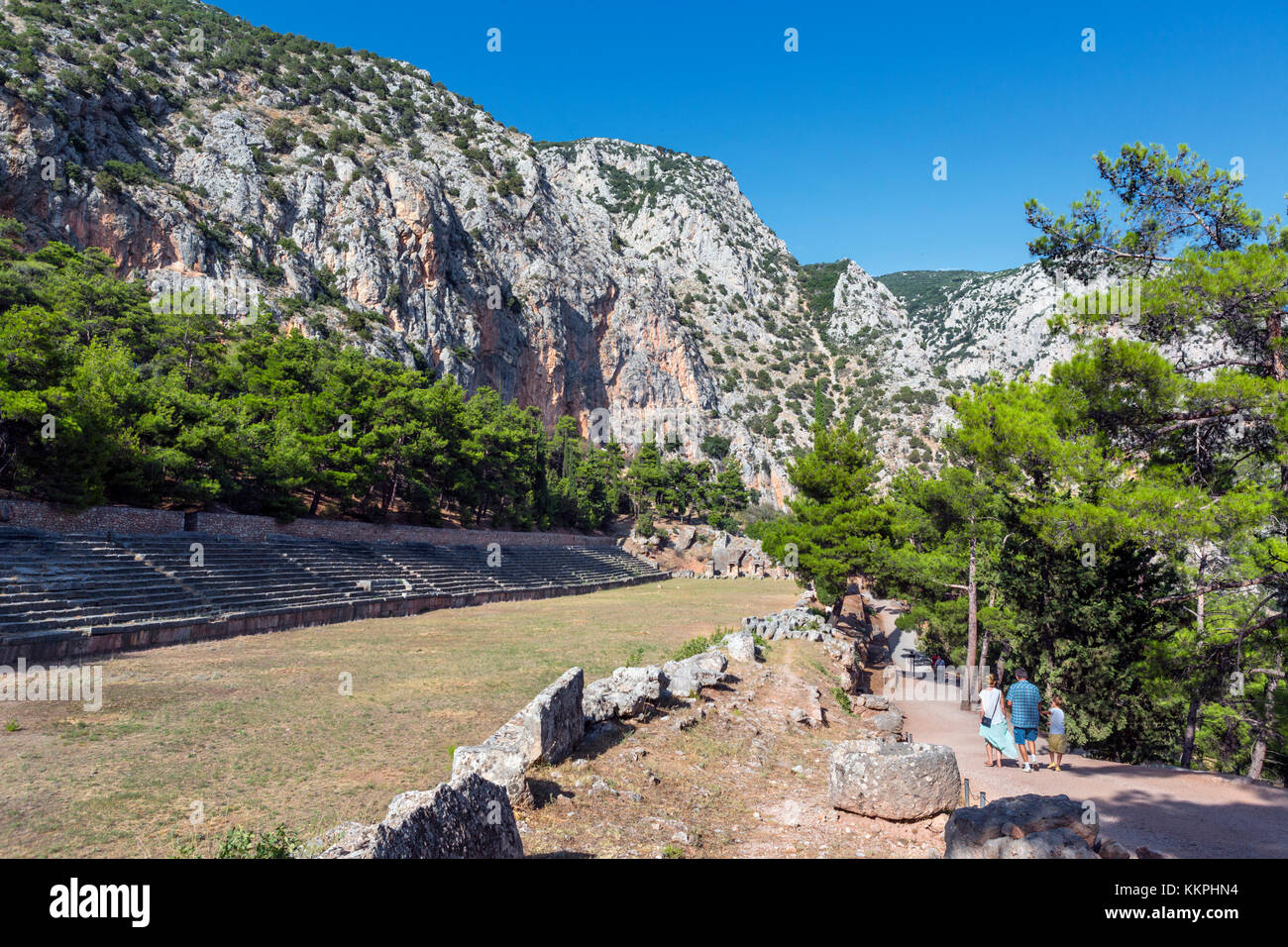 The ancient Stadium at Delphi, Greece Stock Photo - Alamy