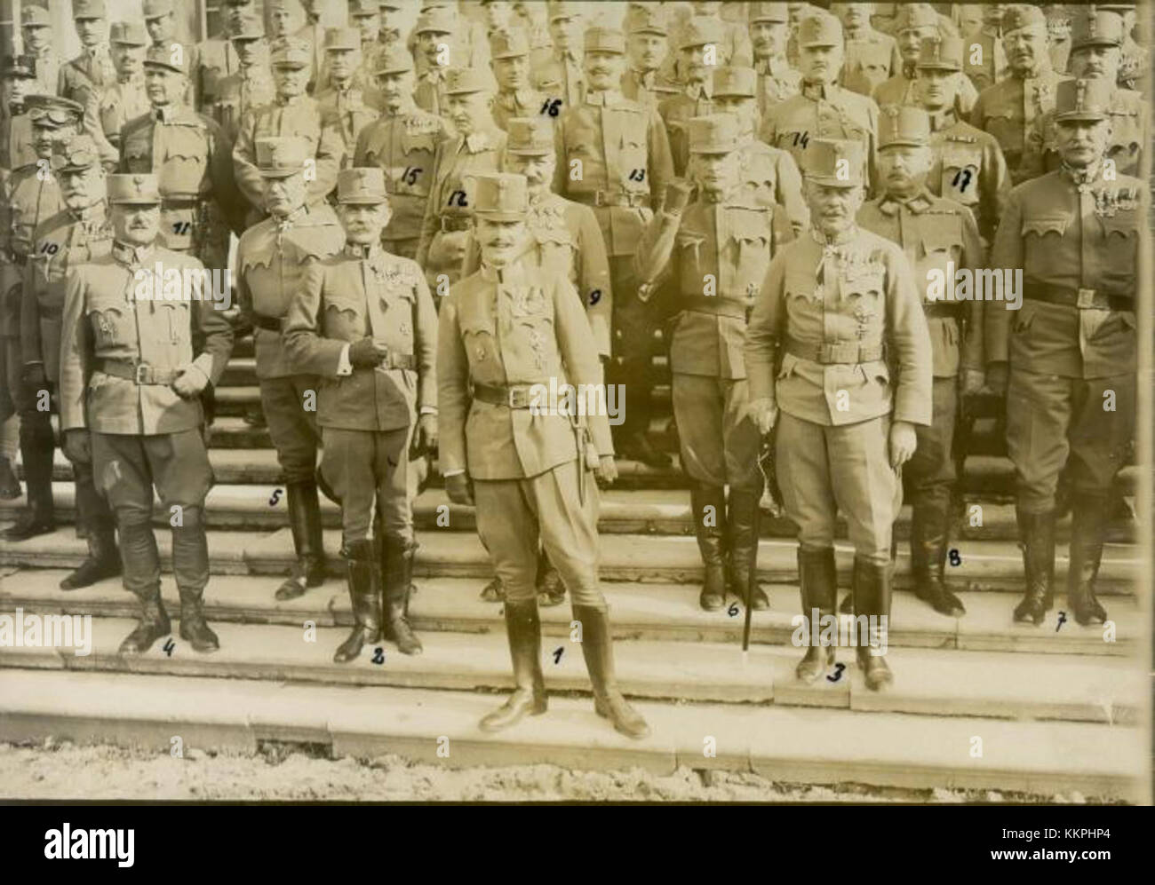 A historical photograph depicting Karl I of Austria, the last emperor ...