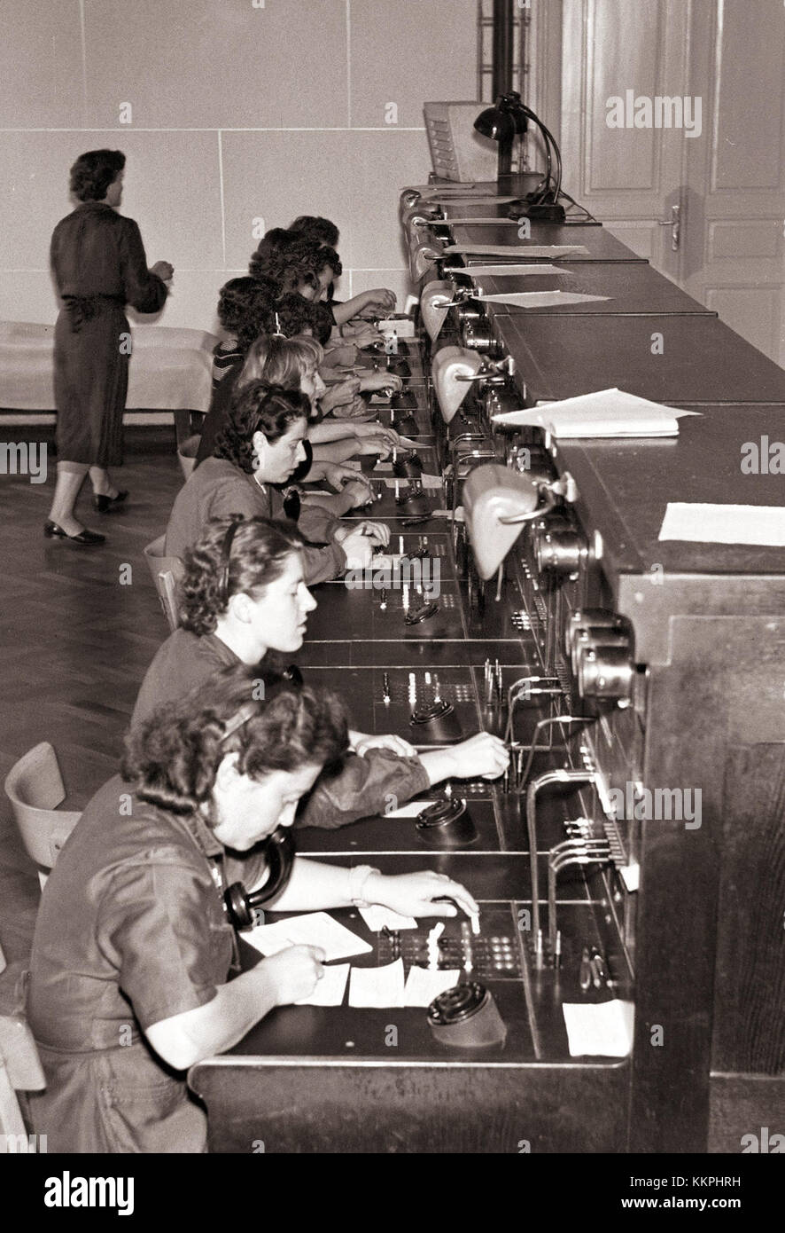 The telephone exchange in Maribor, Slovenia, from 1957 represents a ...