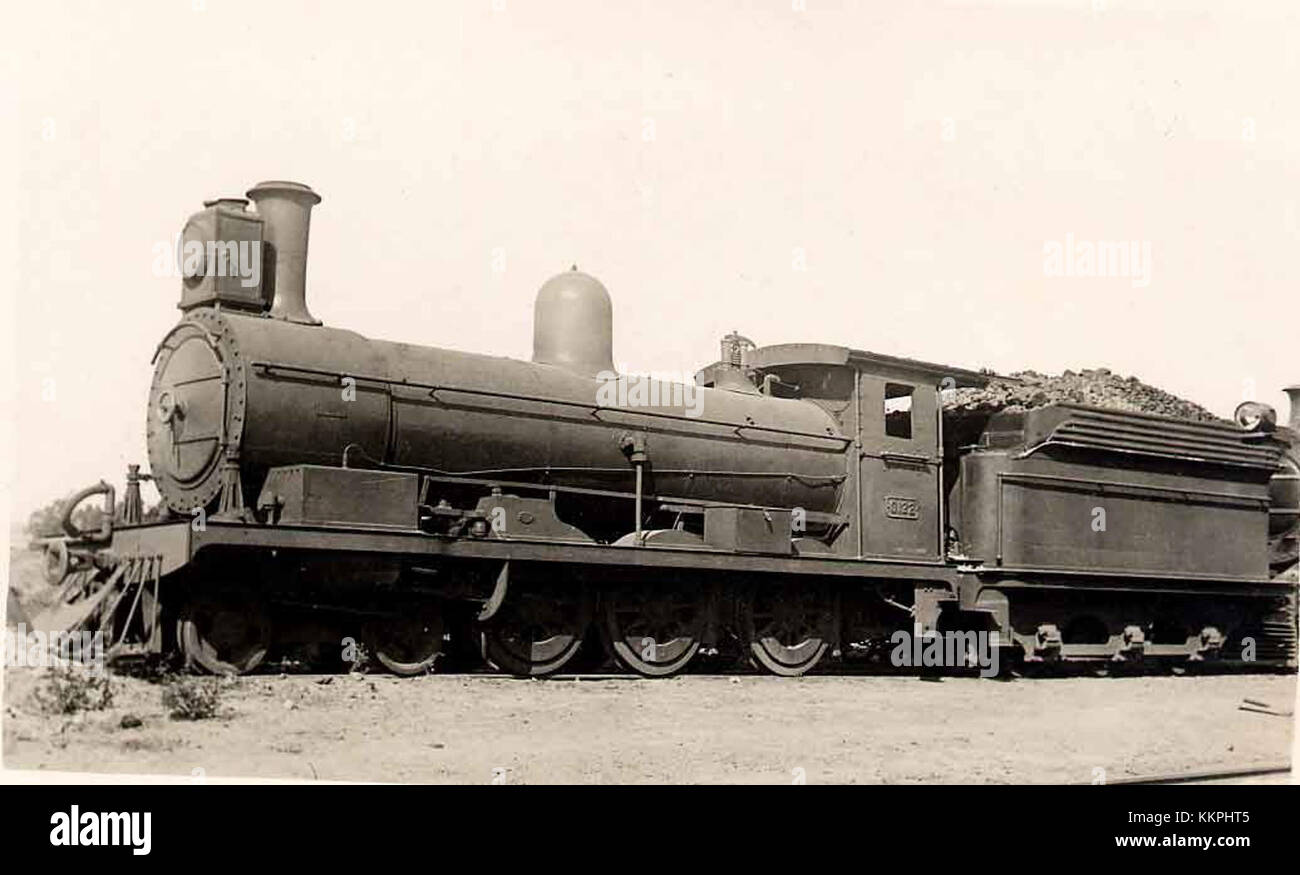 This photograph features the CGR 5th Class 4-6-0 locomotive no. 122 ...