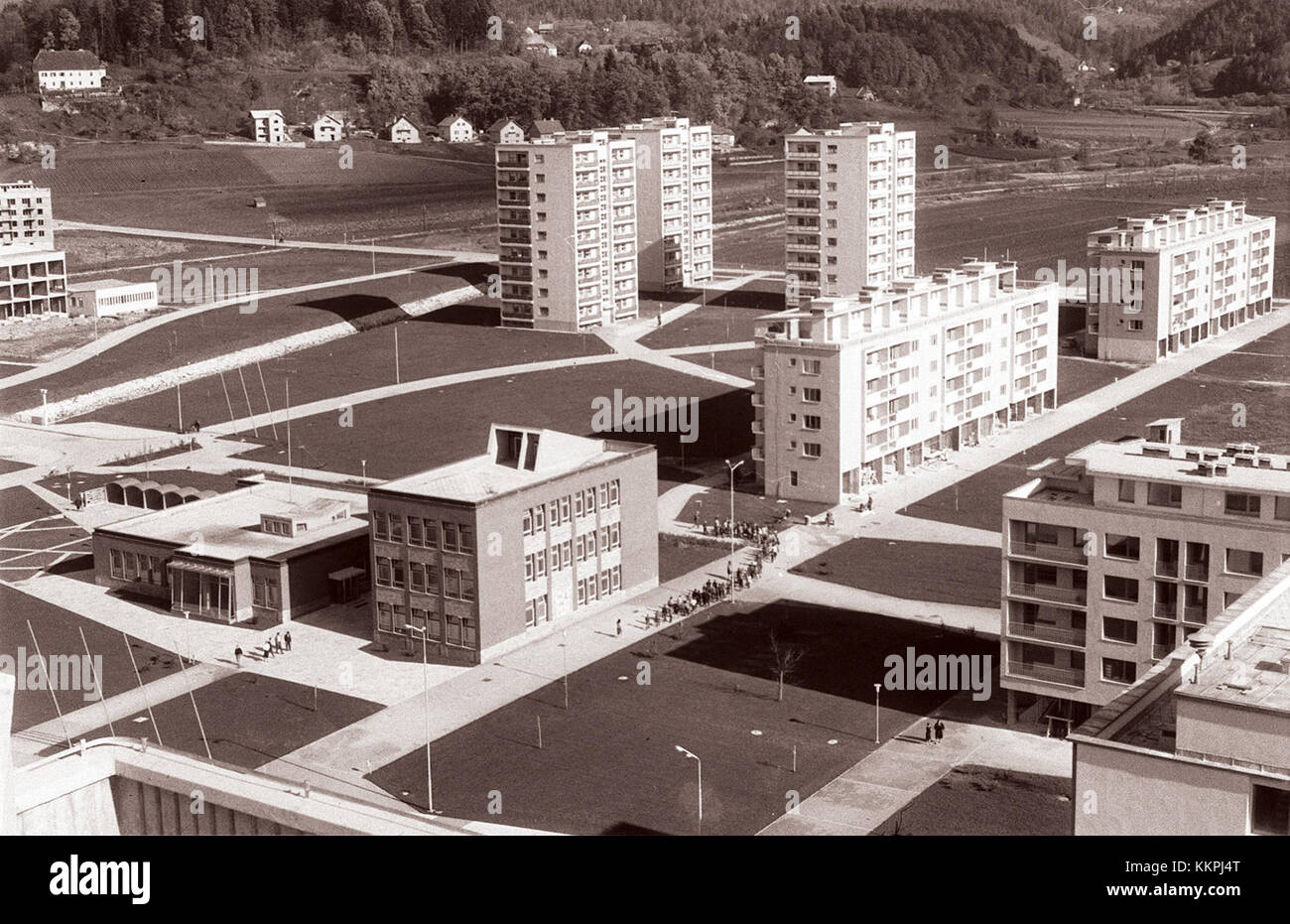 Rudarsko naselje Velenje, a mining settlement in Velenje, Slovenia, was ...