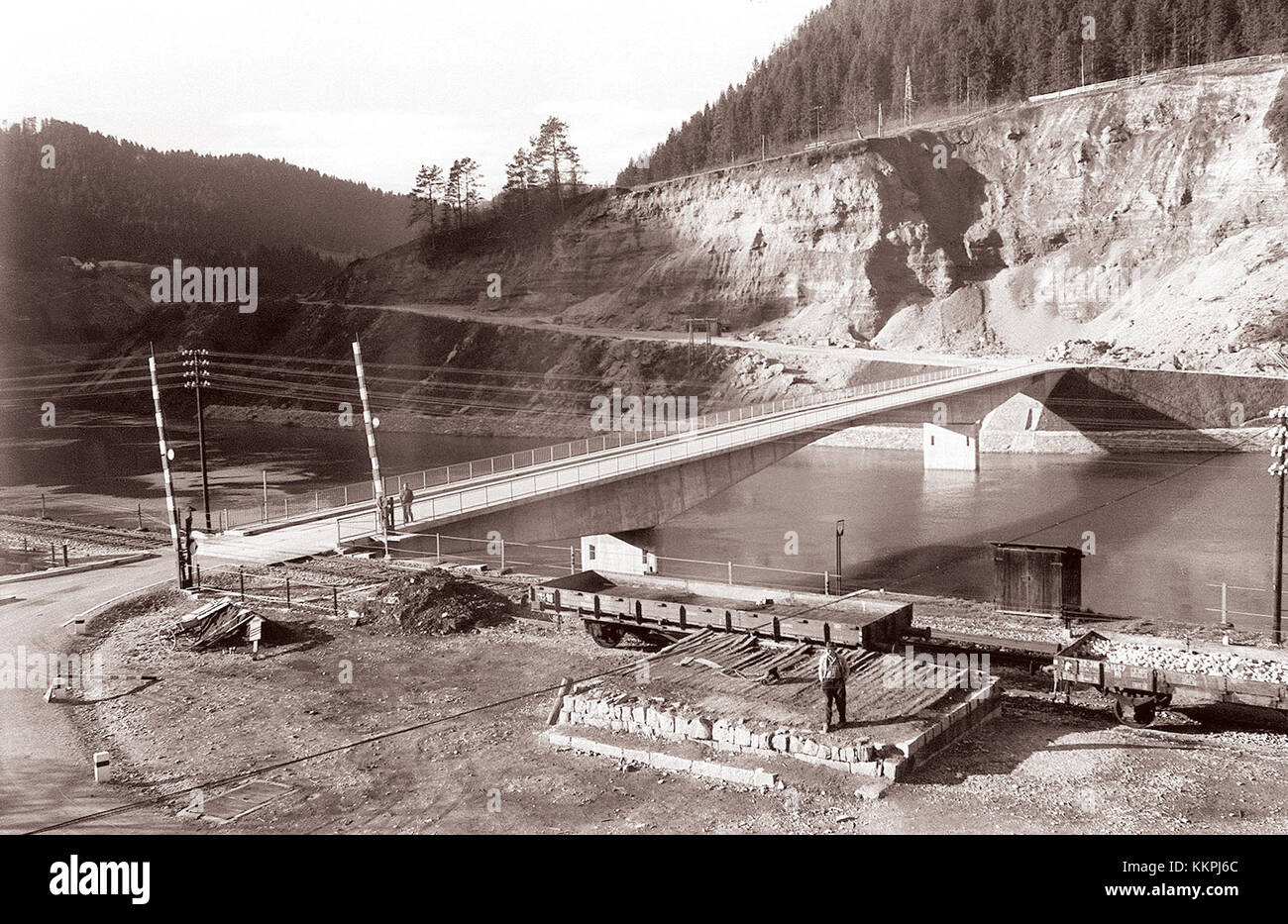 This image from 1960 shows Podvelka, a village in Slovenia, with its ...