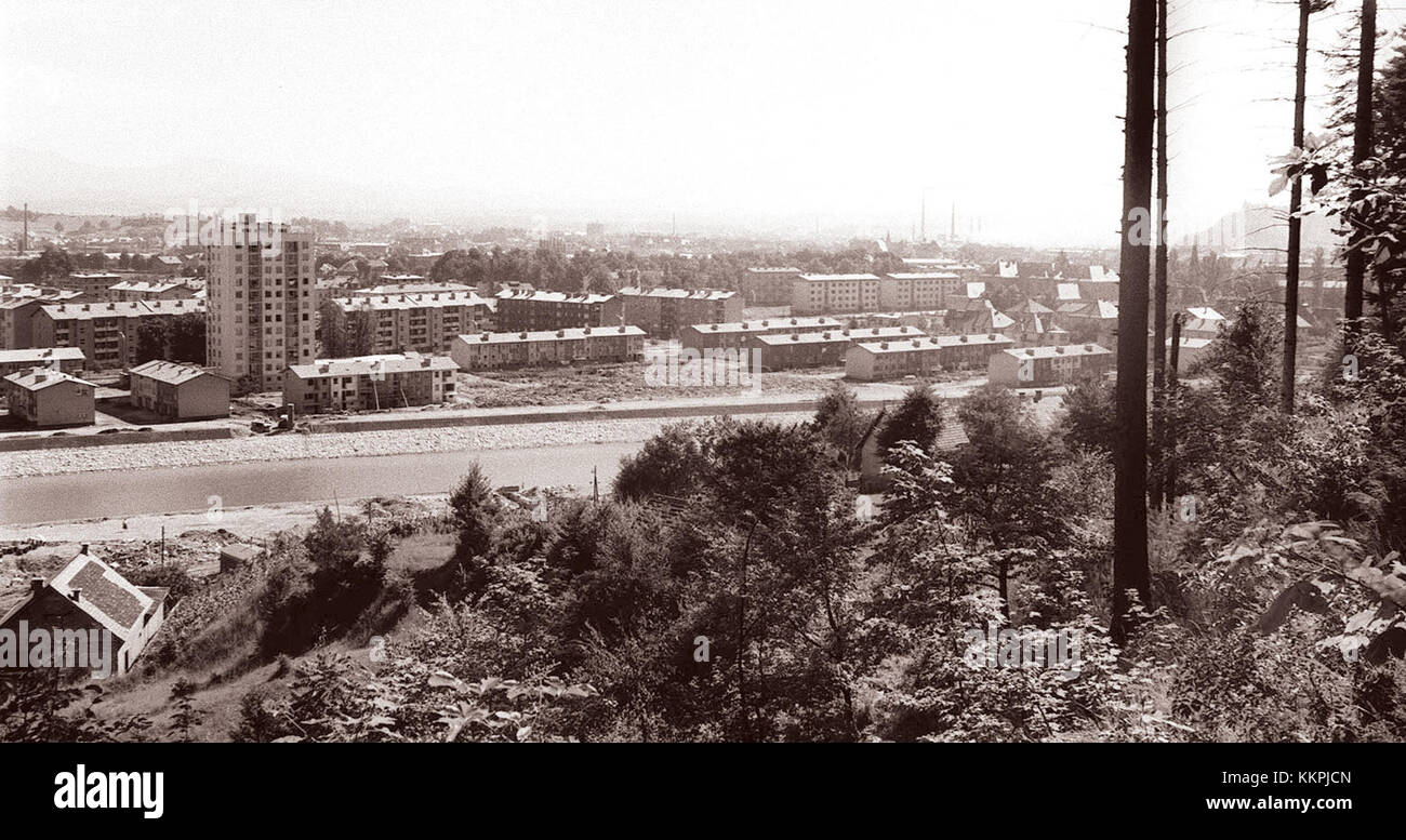 Panorama Celja 1960 Stock Photo - Alamy
