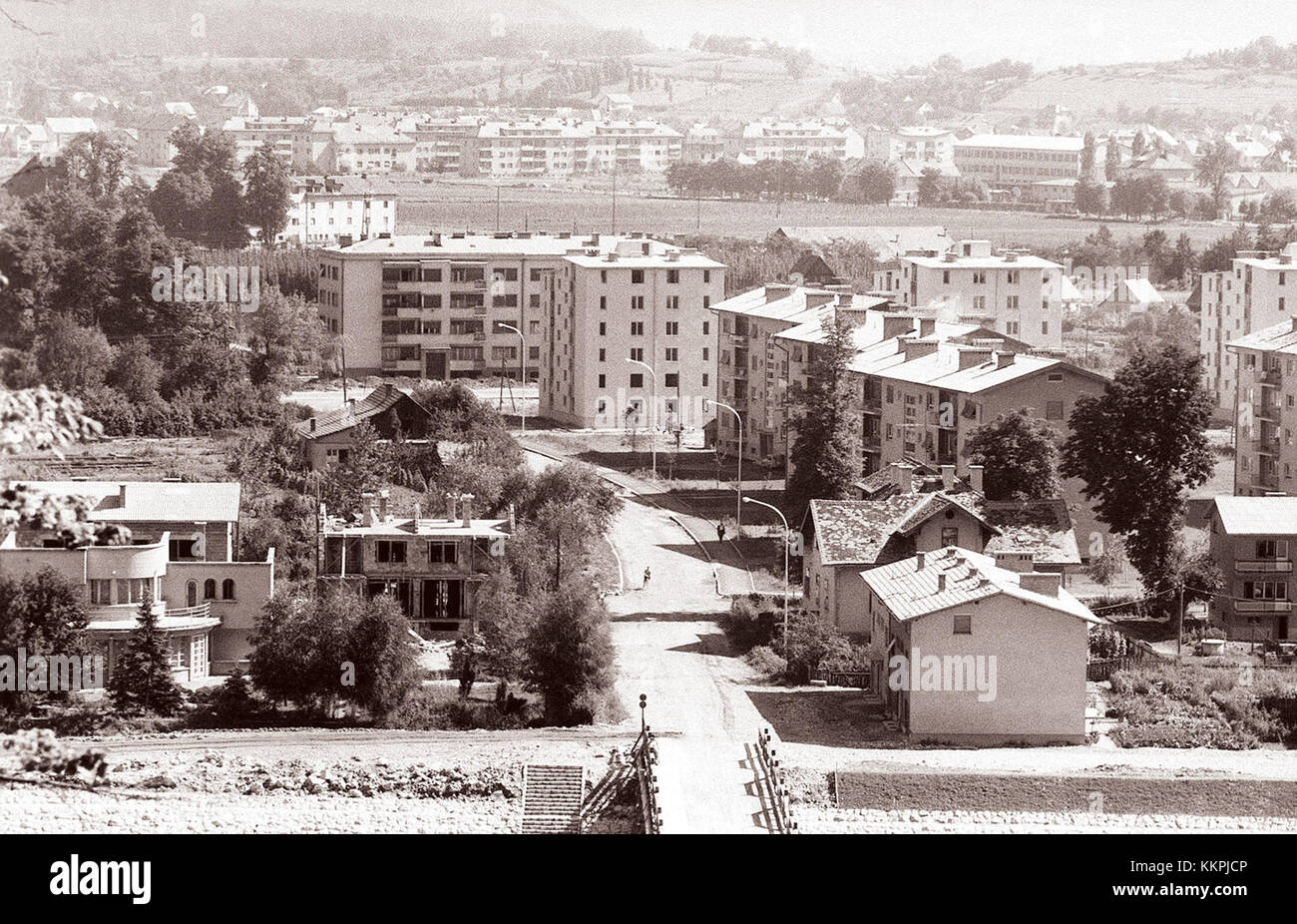 Panorama Celja 1960 (2 Stock Photo - Alamy