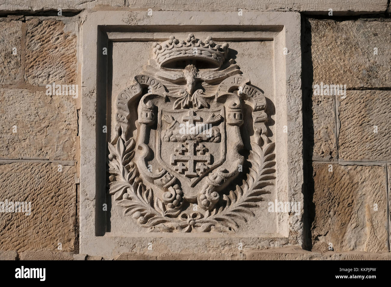 Franciscan coat of arms hi-res stock photography and images - Alamy