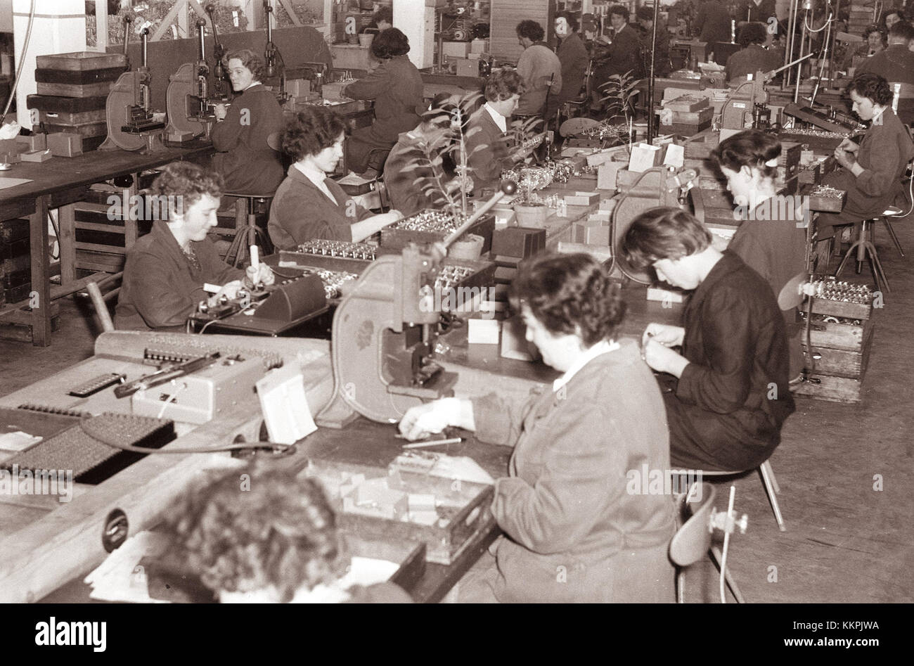 The Iskrina factory in Kranj, Slovenia, shown in 1961, was a key ...