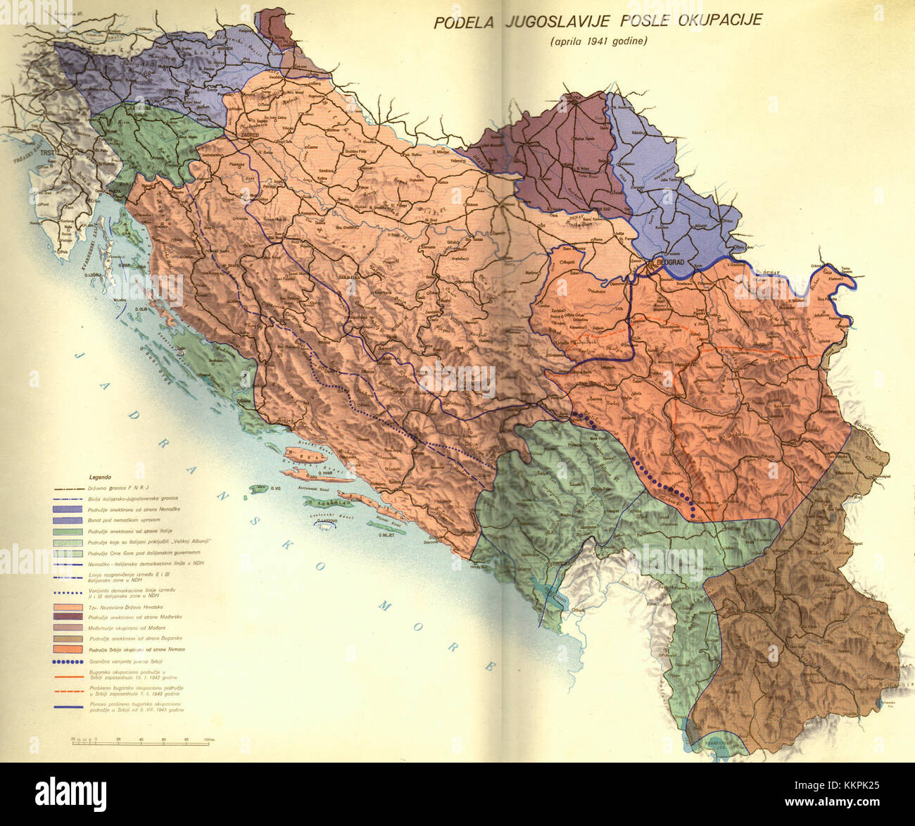 Okupirana Jugoslavija translates to 'Occupied Yugoslavia', referring to ...