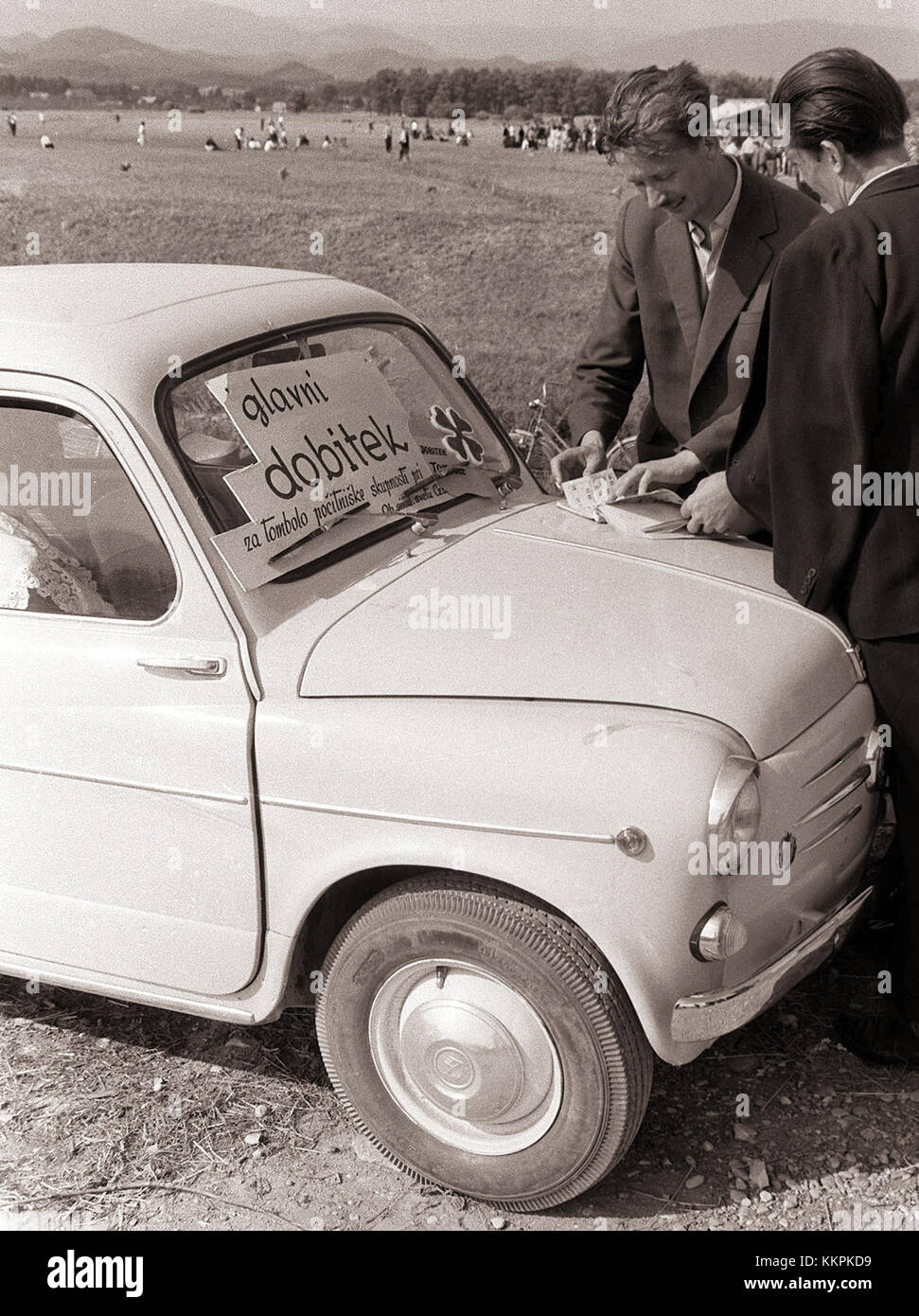 This image features a Tombola, a popular lottery-style game, held in ...